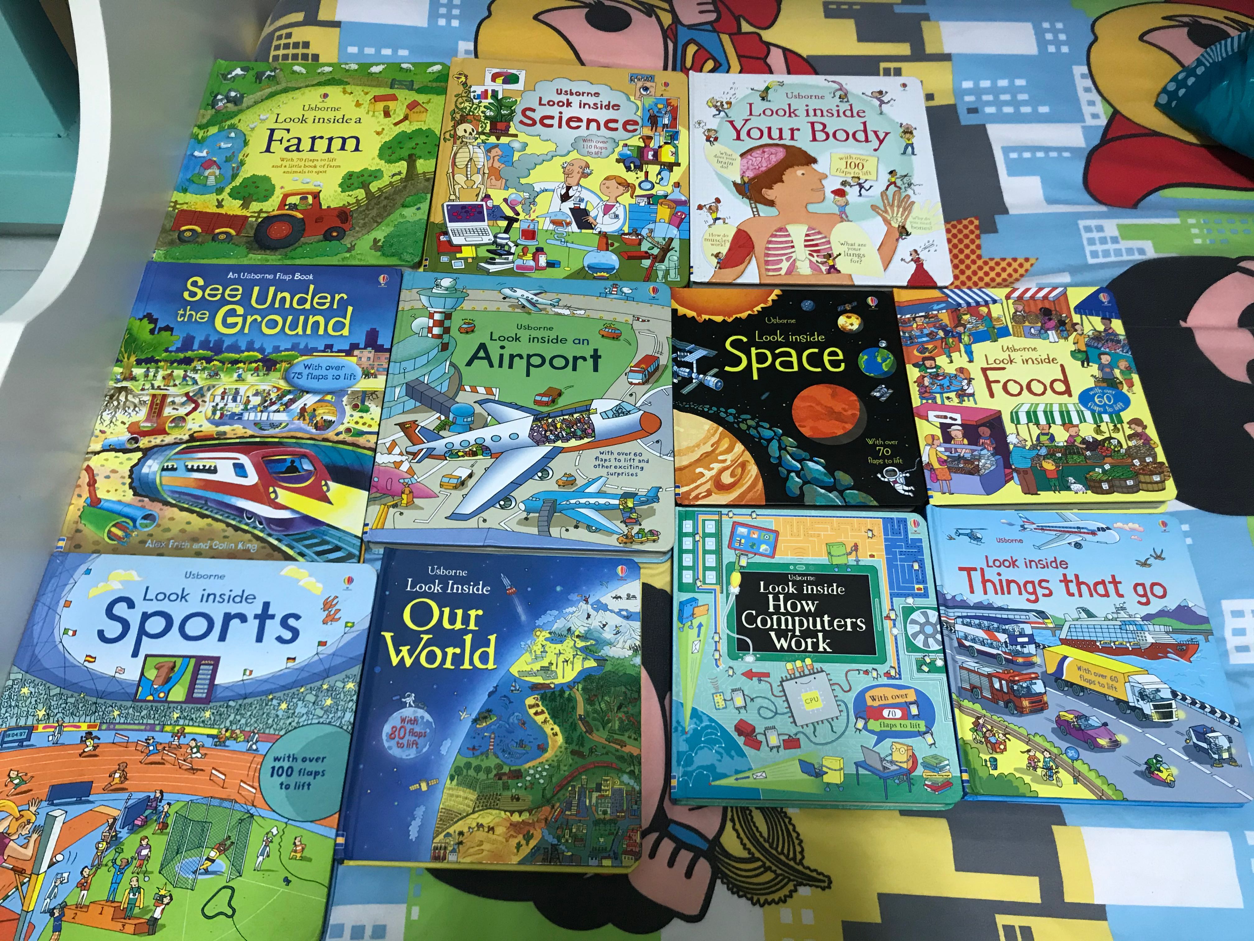 Usborne look inside books - 13 books, Hobbies & Toys, Books & Magazines ...