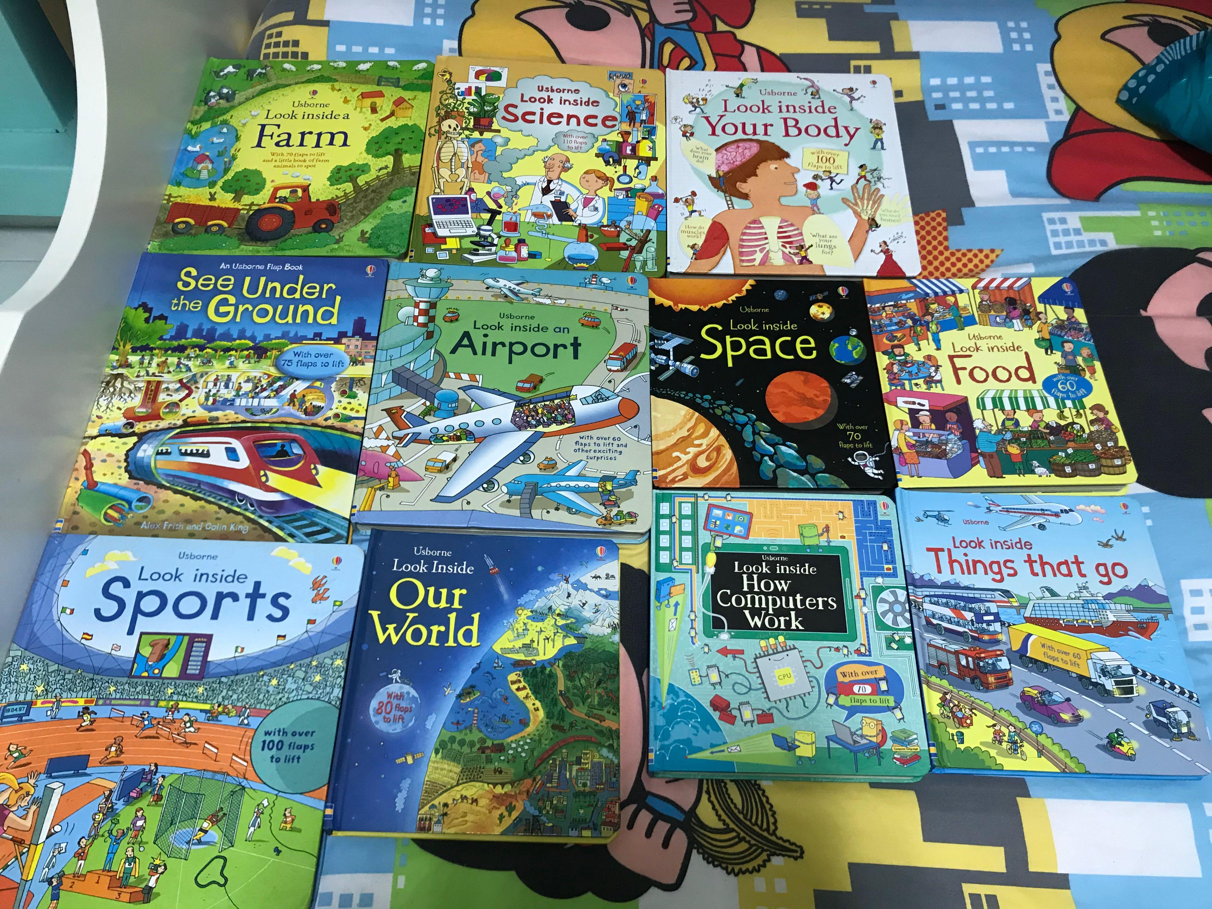 Usborne look inside books - 13 books, Hobbies & Toys, Books & Magazines ...