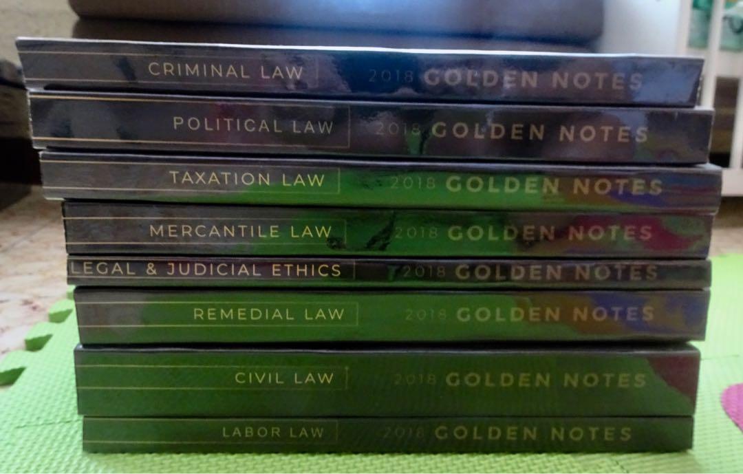 UST Golden Notes - Law/ Bar reviewer, Hobbies & Toys, Books & Magazines ...