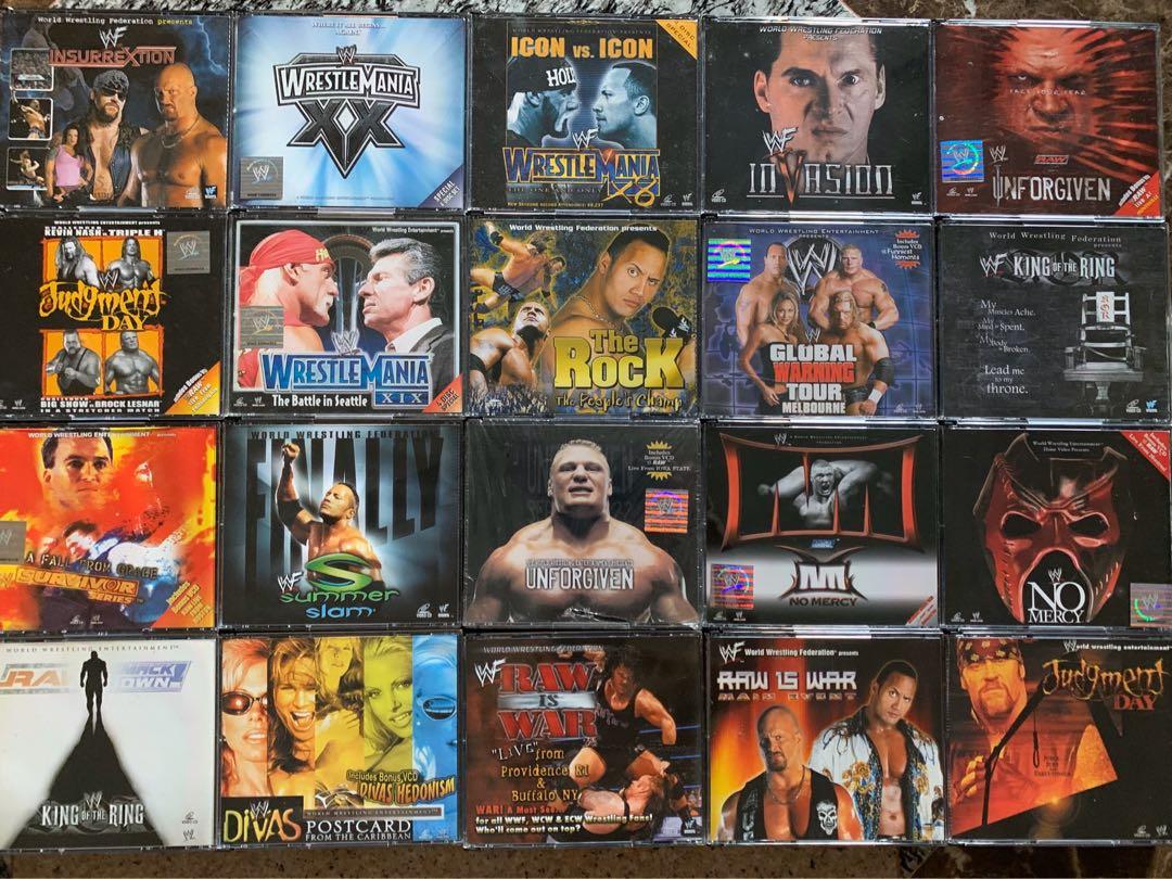 20 x Compilation of WWF original VCDs, Hobbies & Toys, Music & Media ...