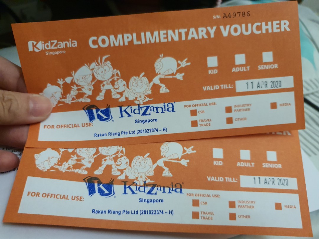 2 x Kidzania Tickets worth of $124!, Tickets & Vouchers, Vouchers on ...