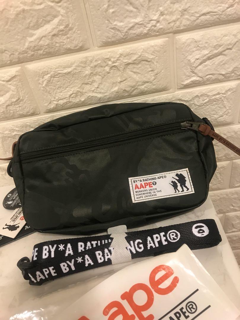 Aape by A Bathing Ape Sling crossbody bag in camo green, Men's Fashion ...