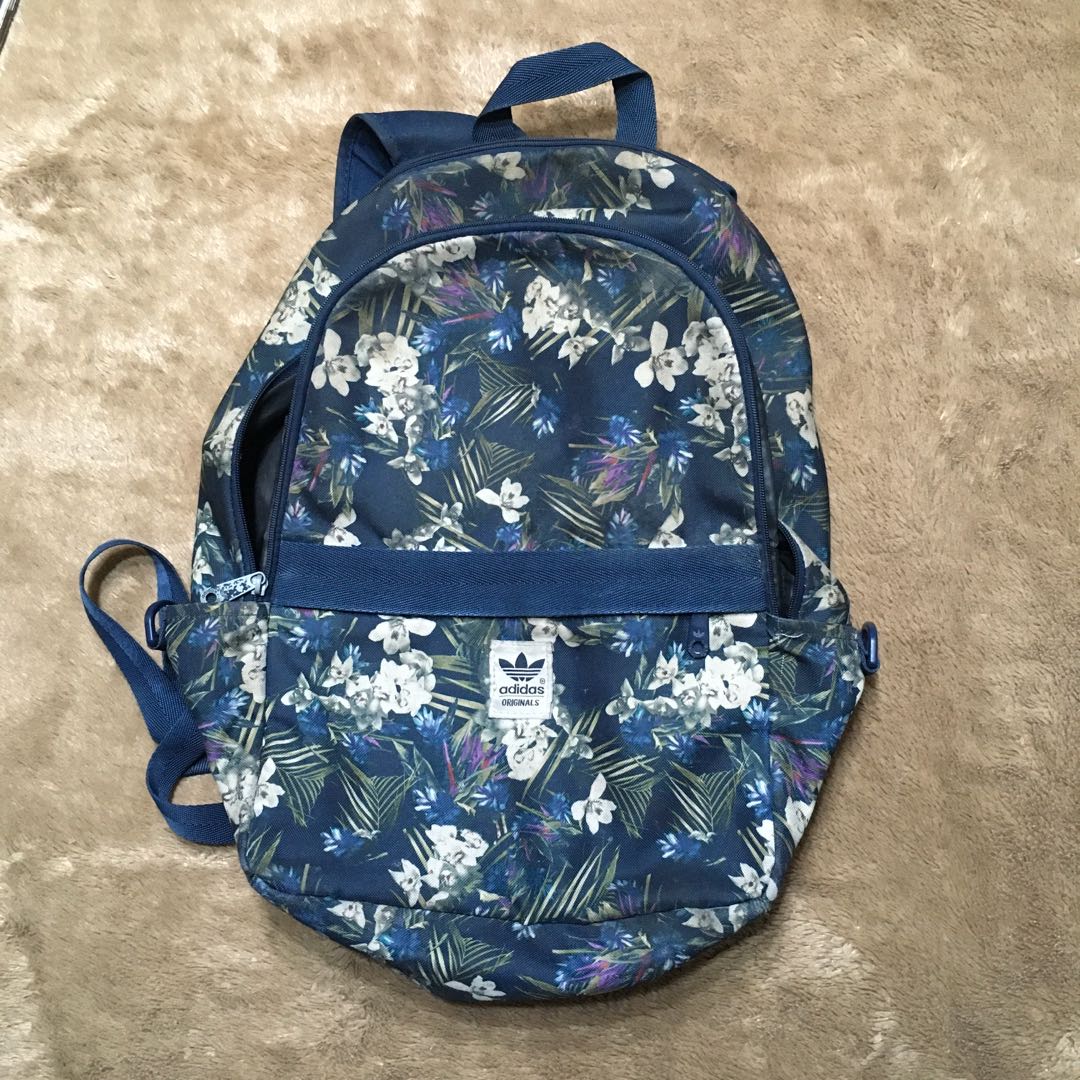 Adidas Originals Floral Backpack, Women's Fashion, Bags & Wallets ...