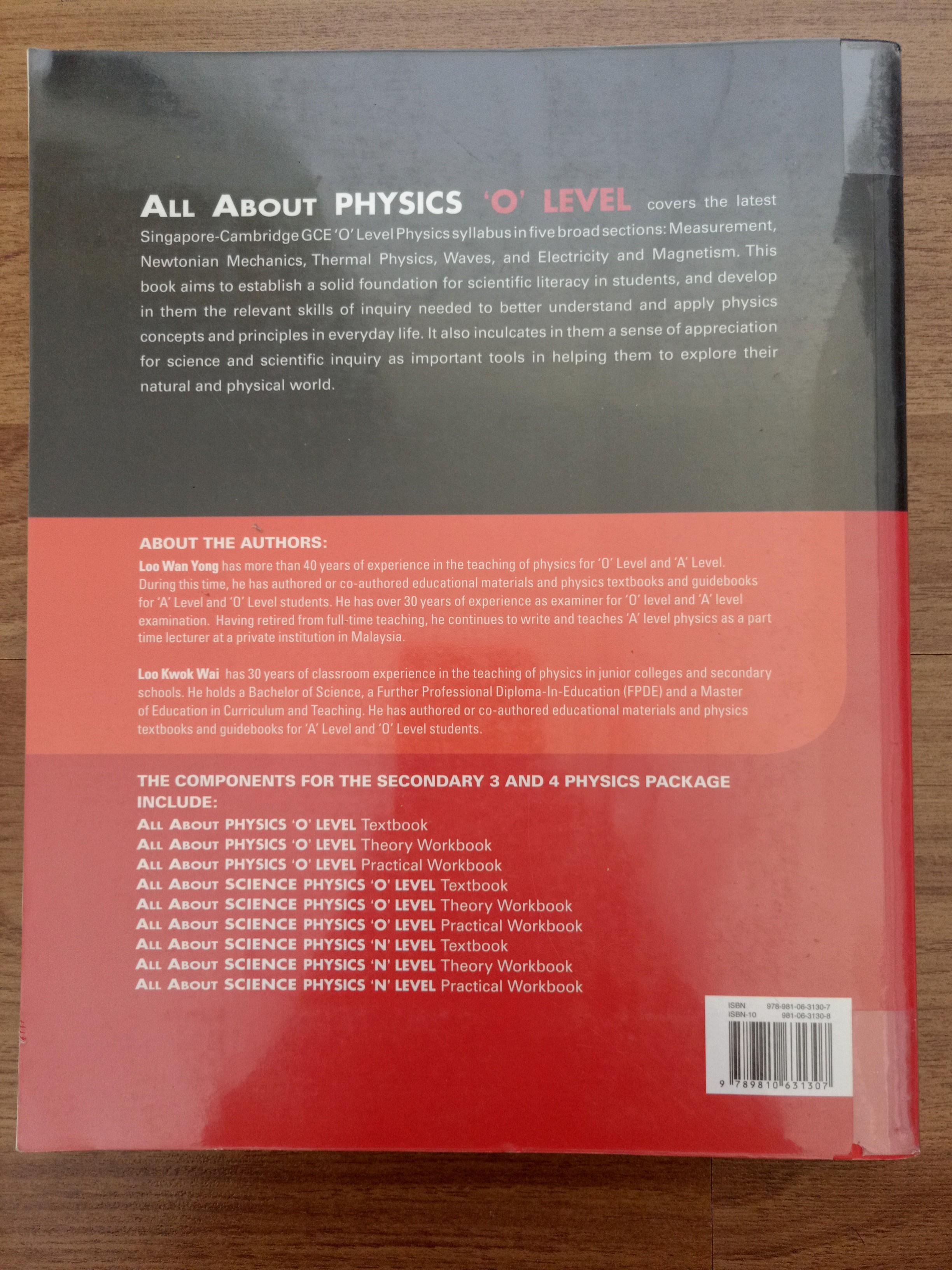 All About Physics O level textbook, Hobbies & Toys, Books & Magazines ...