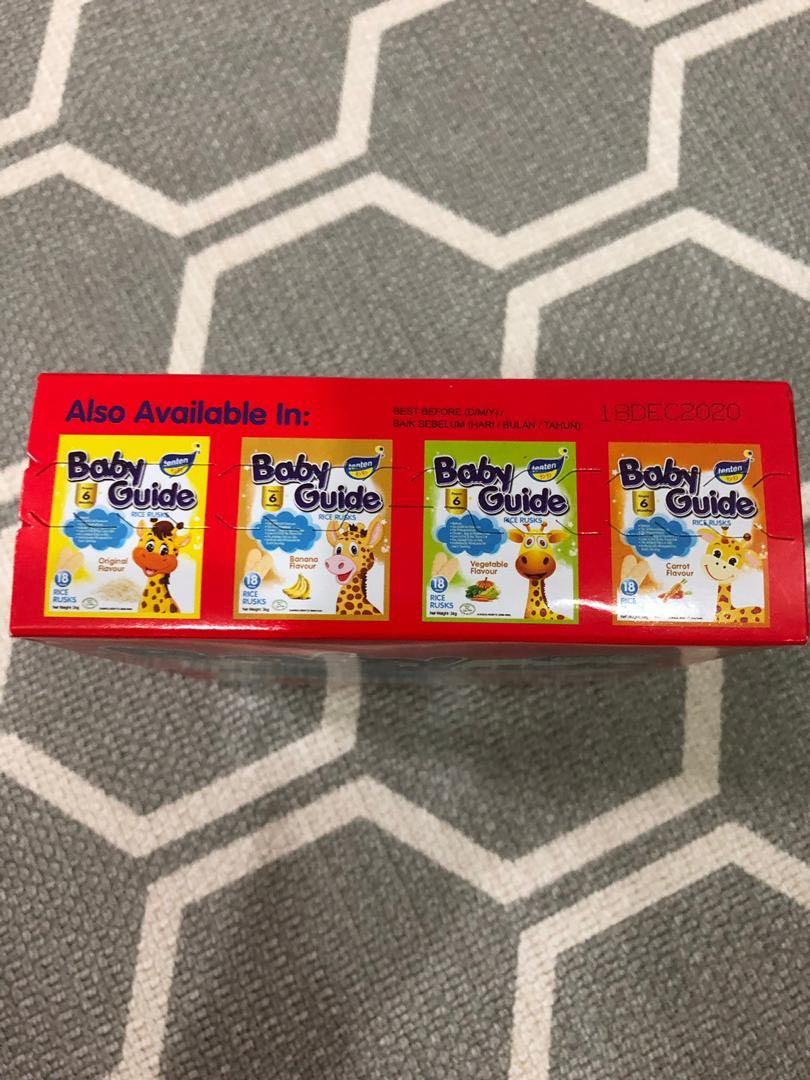Baby Guide apple flavour rice biscuits, Babies & Kids, Nursing ...