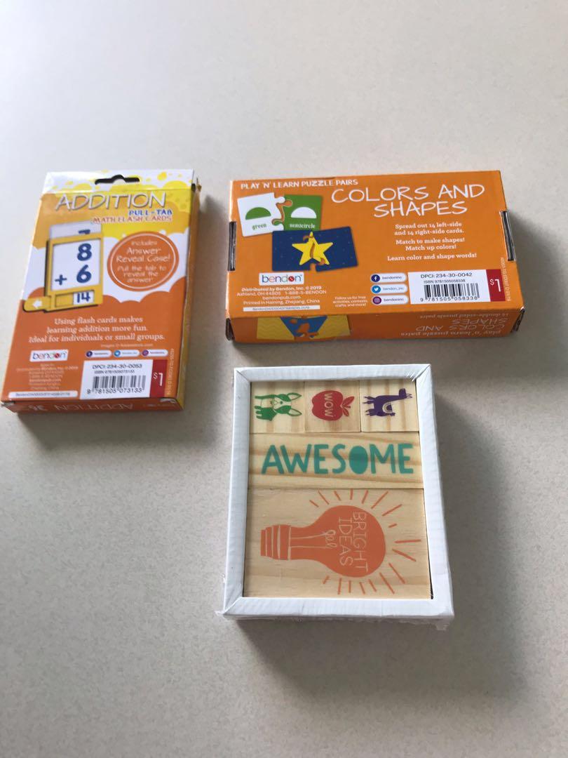 BNIB Flash cards and wood stamps, Hobbies & Toys, Stationery & Craft ...