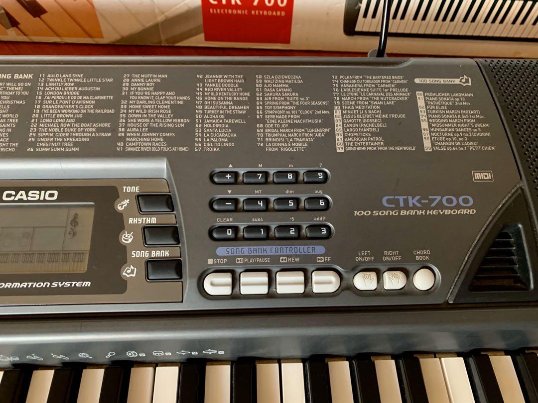 Casio Keyboard CTK 700, Hobbies & Toys, Music & Media, Musical ...