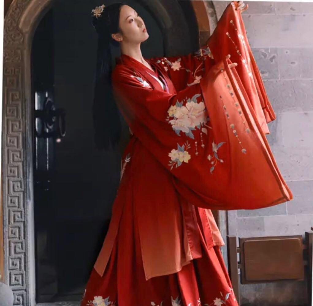 Chinese Red Hanfu, Women's Fashion, Dresses & Sets, Traditional ...