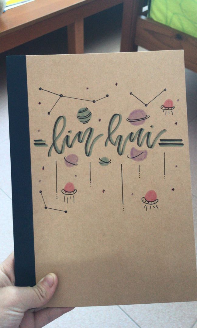 Custom Space Design Notebooks, Hobbies & Toys, Stationery & Craft ...