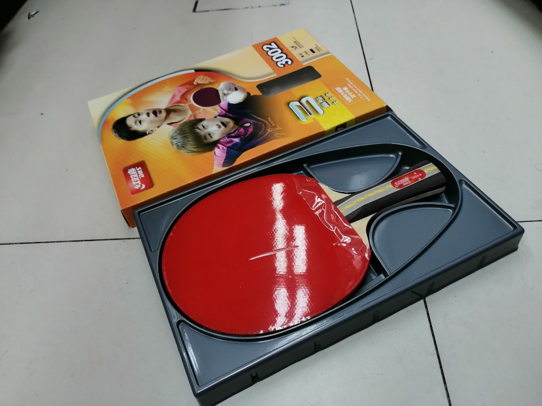 DHS table tennis racket 3002, Sports Equipment, Sports & Games, Racket & Ball Sports on Carousell