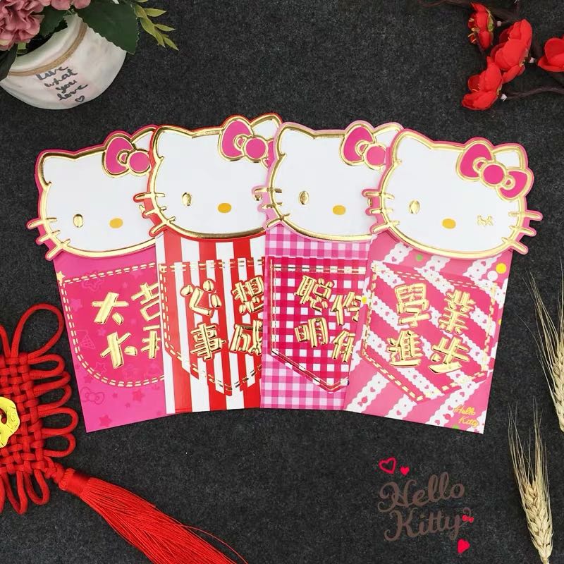 Chinese New Year CNY Hong Bao Ang Bao Red Packet Cute Hello Kitty ...