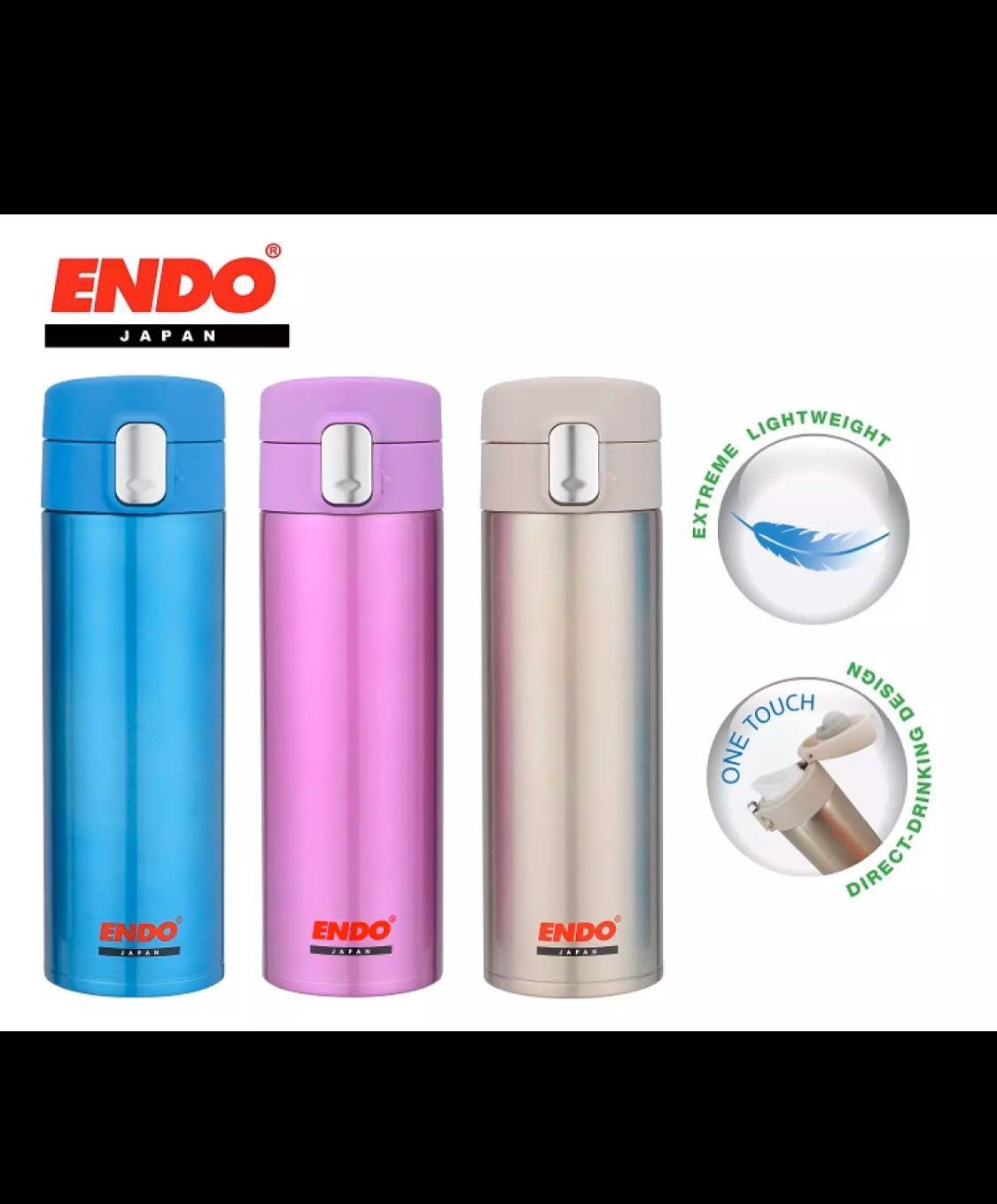 ENDO BLUE Stainless Steel Vacuumised Bottle, Furniture & Home Living ...