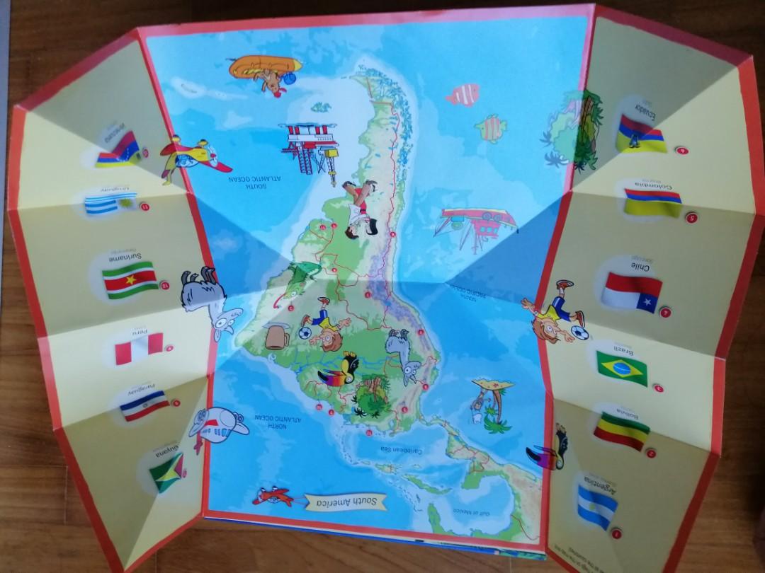 Fold Out World Atlas Book, Hobbies & Toys, Books & Magazines ...