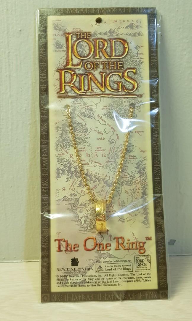 LOTR "The One Ring" official licensed jewelry, Women's Fashion, Jewelry ...