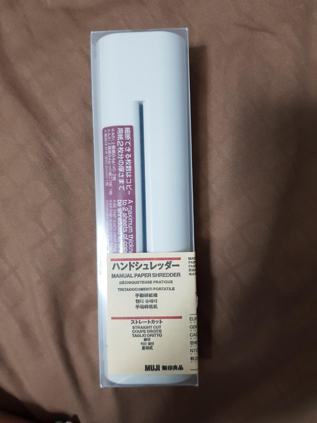 Muji Manual Paper Shredder, Hobbies & Toys, Stationery & Craft ...