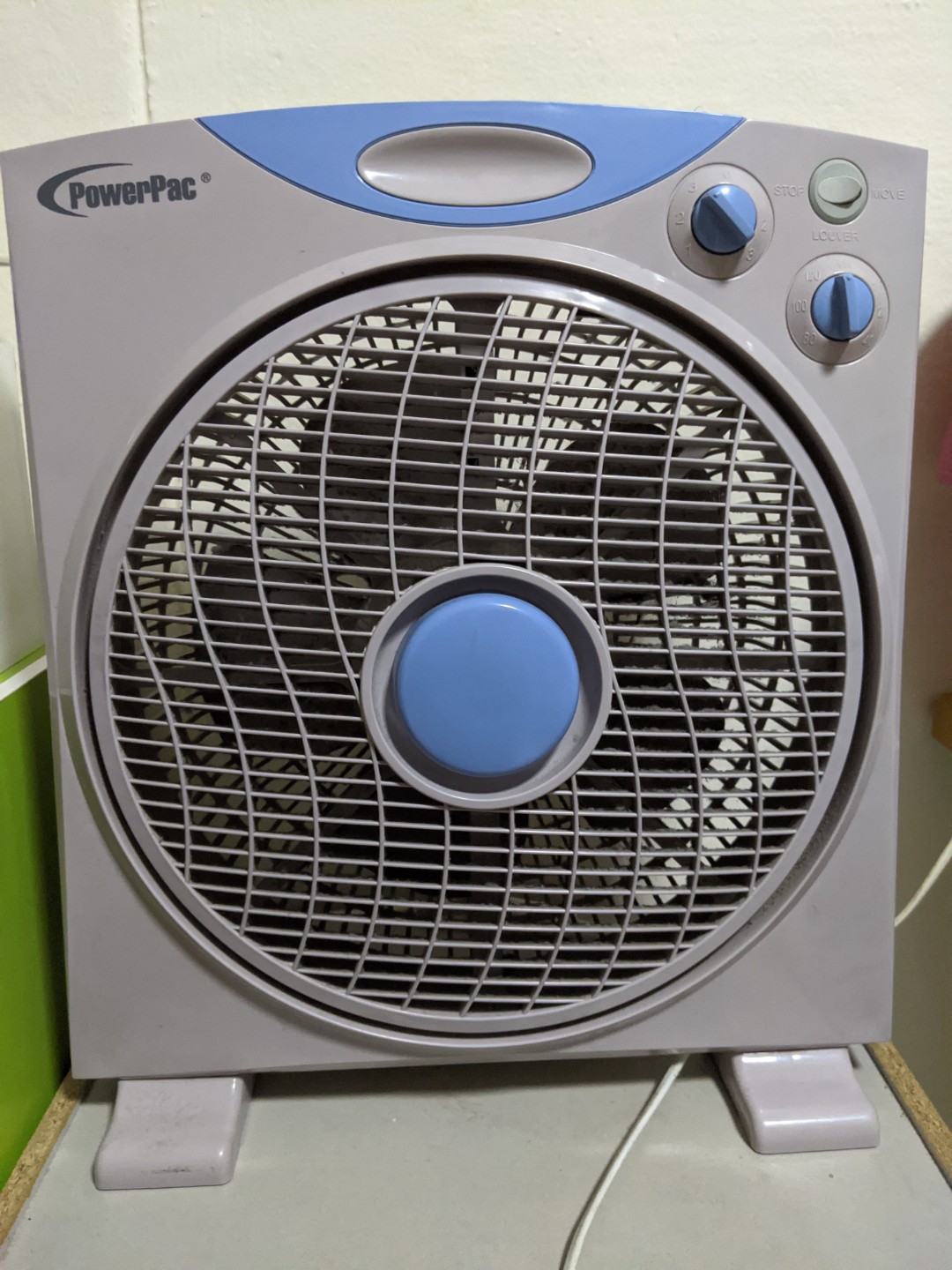 Powerpac 12" Electric Box Fan, Furniture & Home Living, Lighting & Fans ...