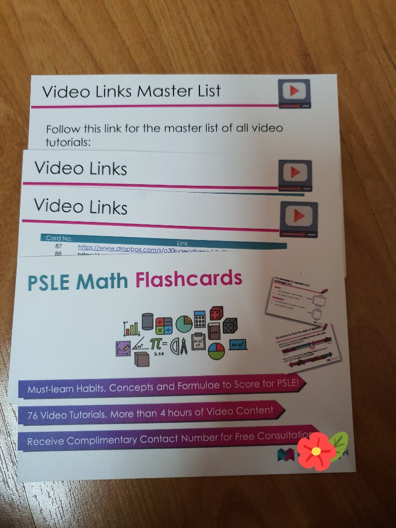 PSLE Maths Flashcards, Hobbies & Toys, Books & Magazines, Assessment ...
