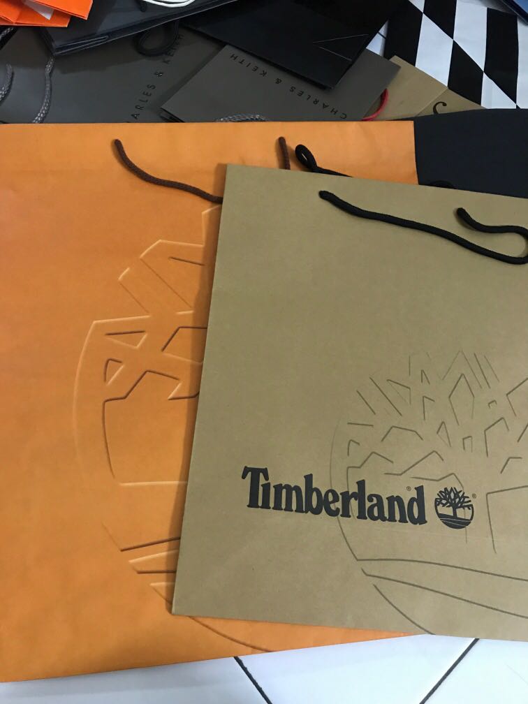 Timberland paper bag (left with brown paper bag), Everything Else ...