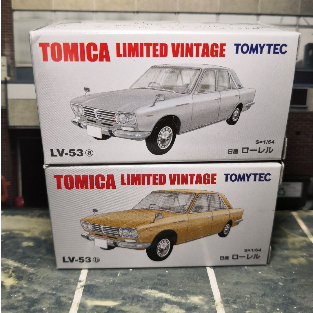 TOMYTEC LV-53a LV-53b NISSAN LAUREL TOMICA LIMITED VINTAGE 1/64, 興趣及遊戲, 玩具 & 遊戲類 - Carousell