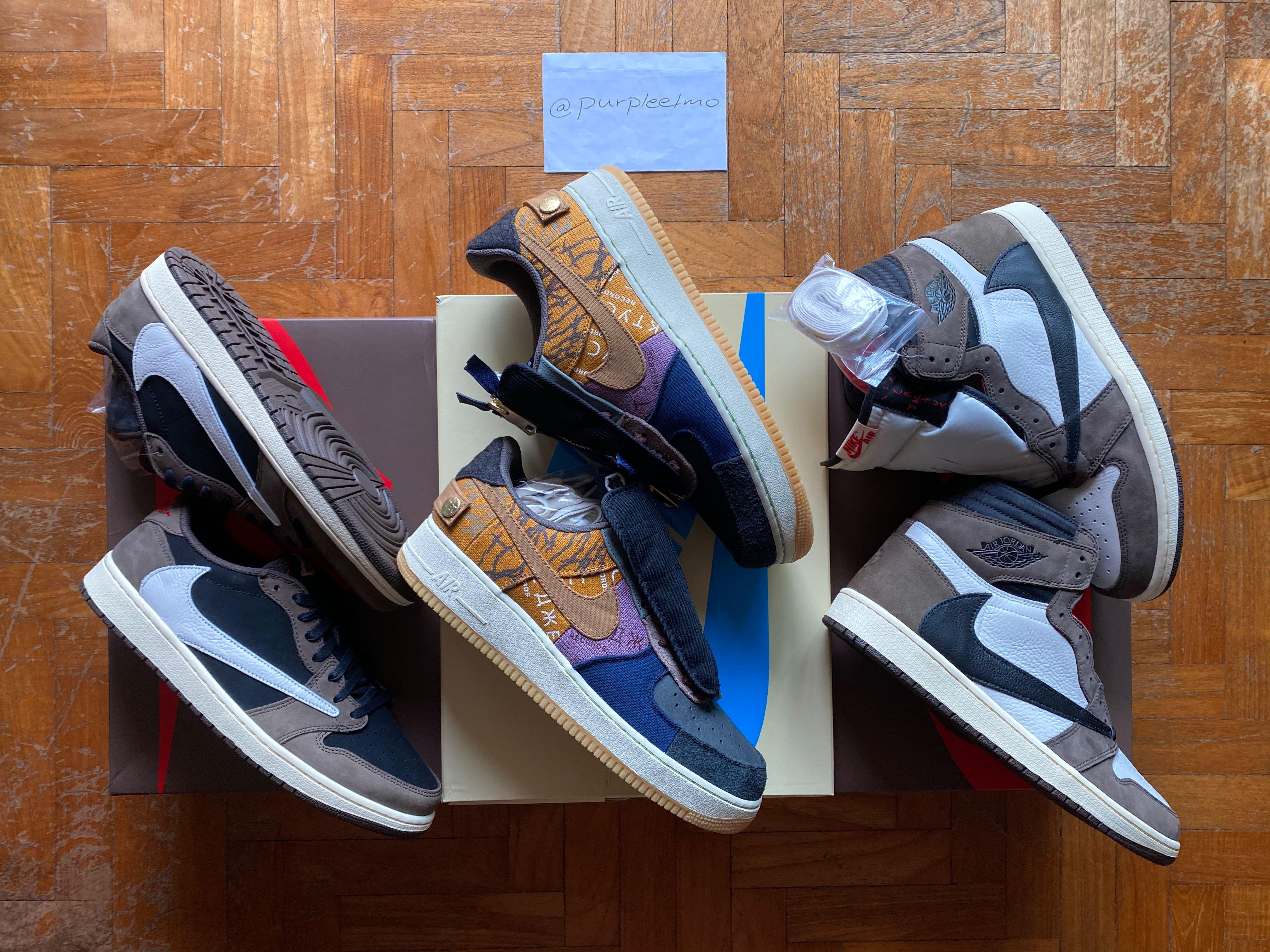 TRAVIS Scott Collabs Pack, Men's Fashion, Footwear, Sneakers on Carousell