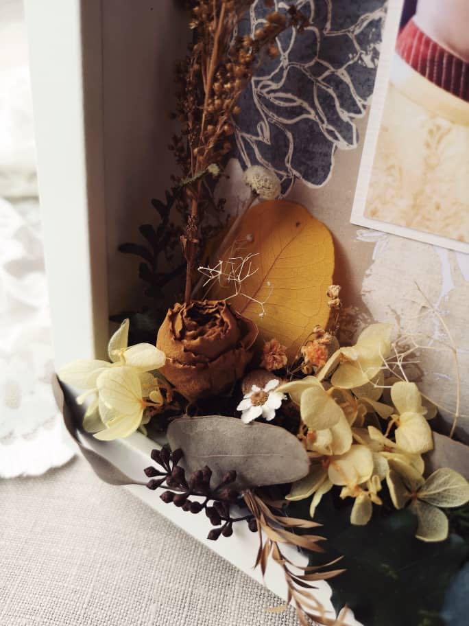 Vintage French blue Flower Deep Frame, Hobbies & Toys, Stationery ...