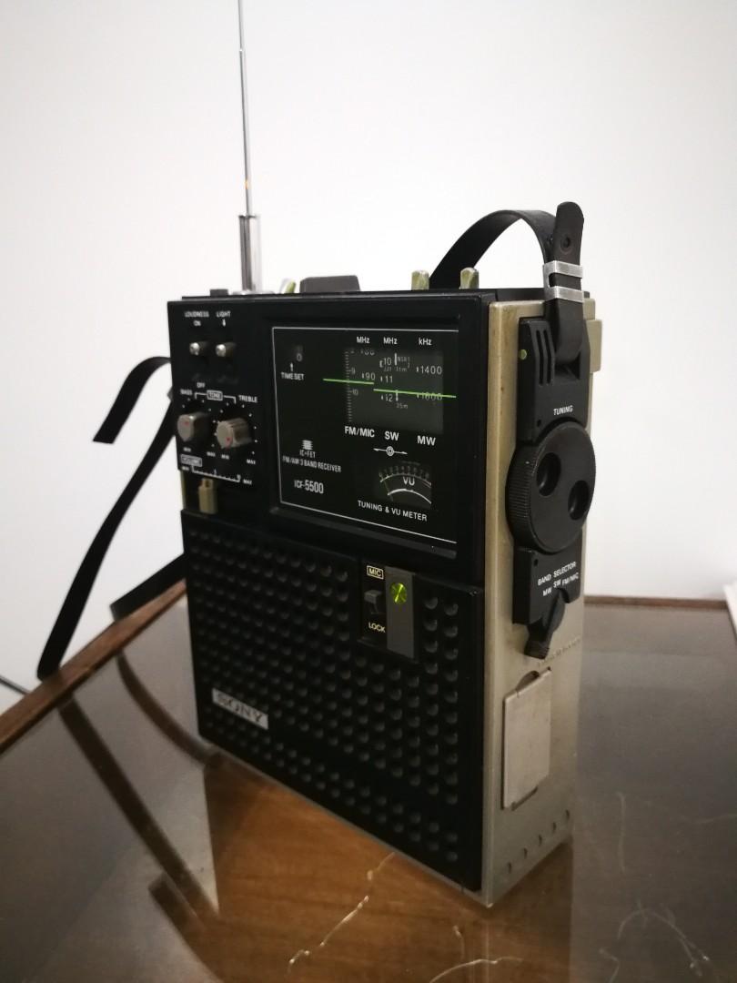 Vintage Sony ICF-5500 Radio, Audio, Portable Music Players on Carousell