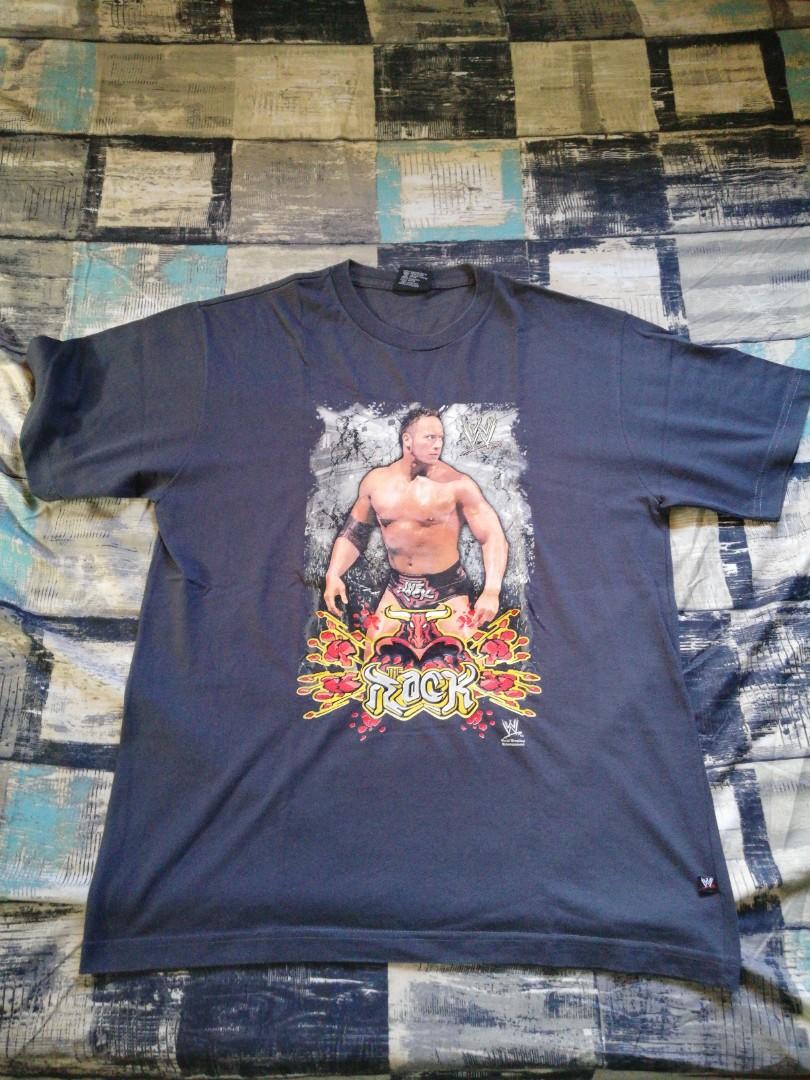 WWE The Rock Shirt, Men's Fashion, Tops & Sets, Tshirts & Polo Shirts ...
