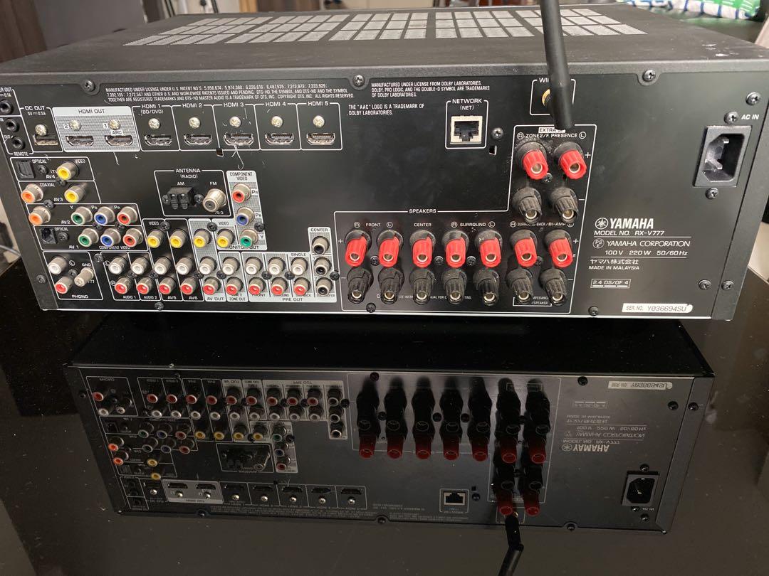 Yamaha RX V-777 AV receiver 7.2 channel, Audio, Other Audio Equipment ...