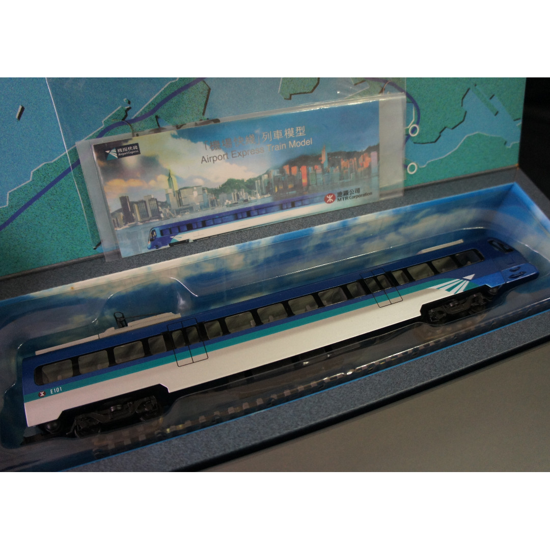 100% 全新 1:87 限量版港鐵 MTR 機場快線列車模型 Airport Express Train Model, 興趣及遊戲, 旅行 ...
