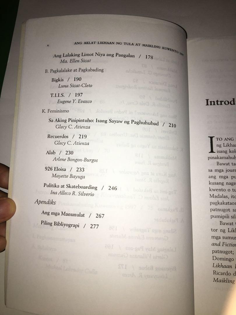 Ang Aklat Likhaan ng mga Tula at Maikling Kuwento, Hobbies & Toys ...