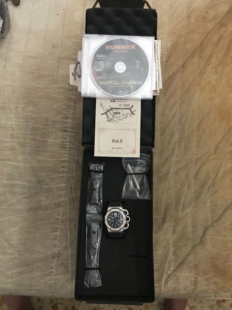 (BNIB) RXW THUNDER HUMMER CHRONOGRAPH WATCH WITH ORIGINAL AMMO BOX ...