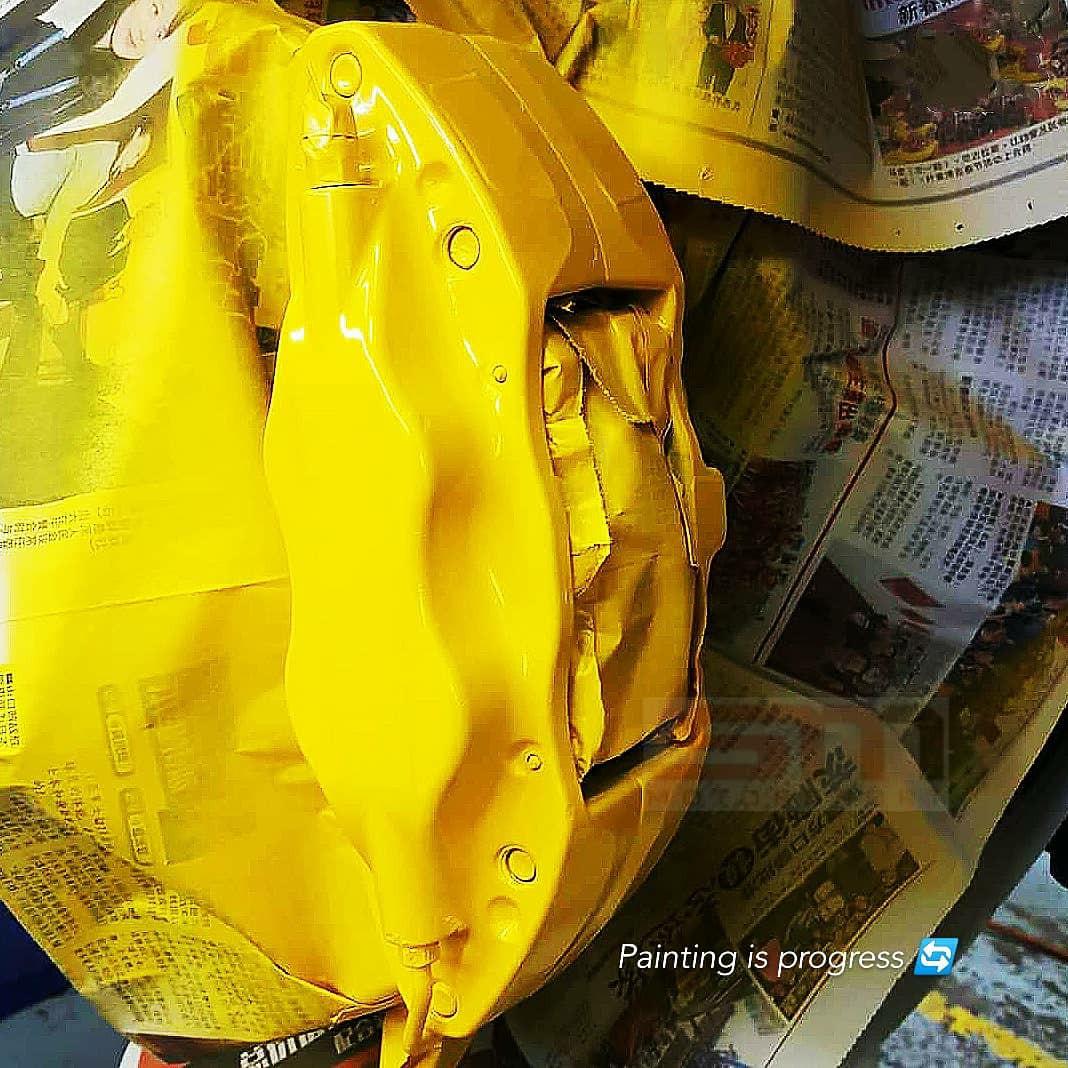 Brembo Yellow Brake Caliper Painting Service Refurbish, Auto ...