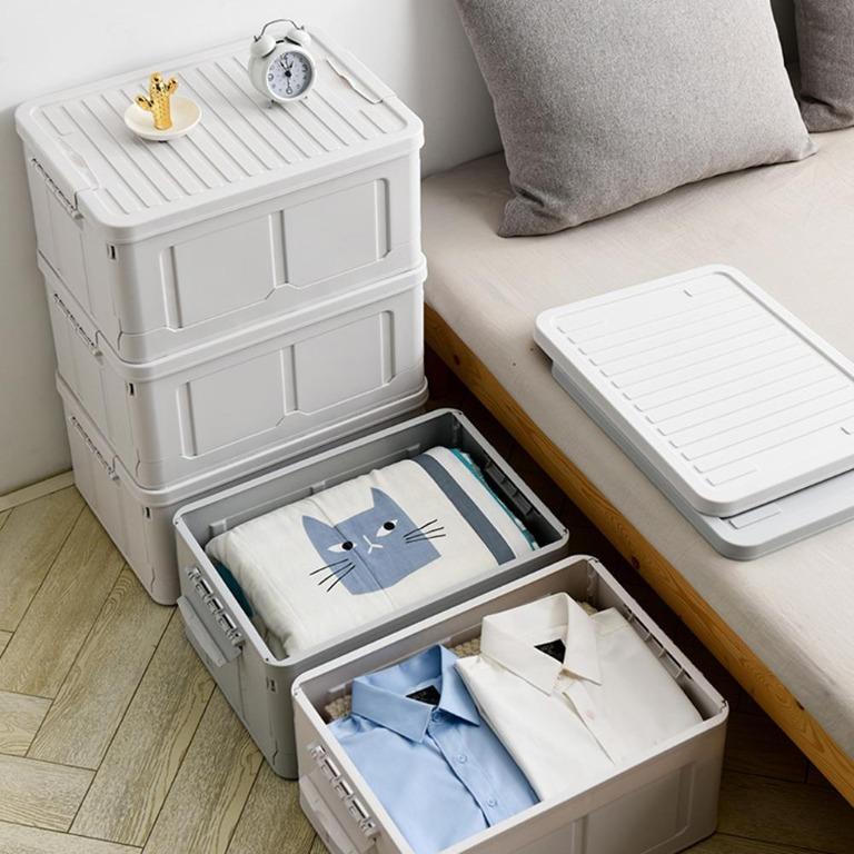 Collapsible Plastic Storage Box, Furniture & Home Living, Home ...