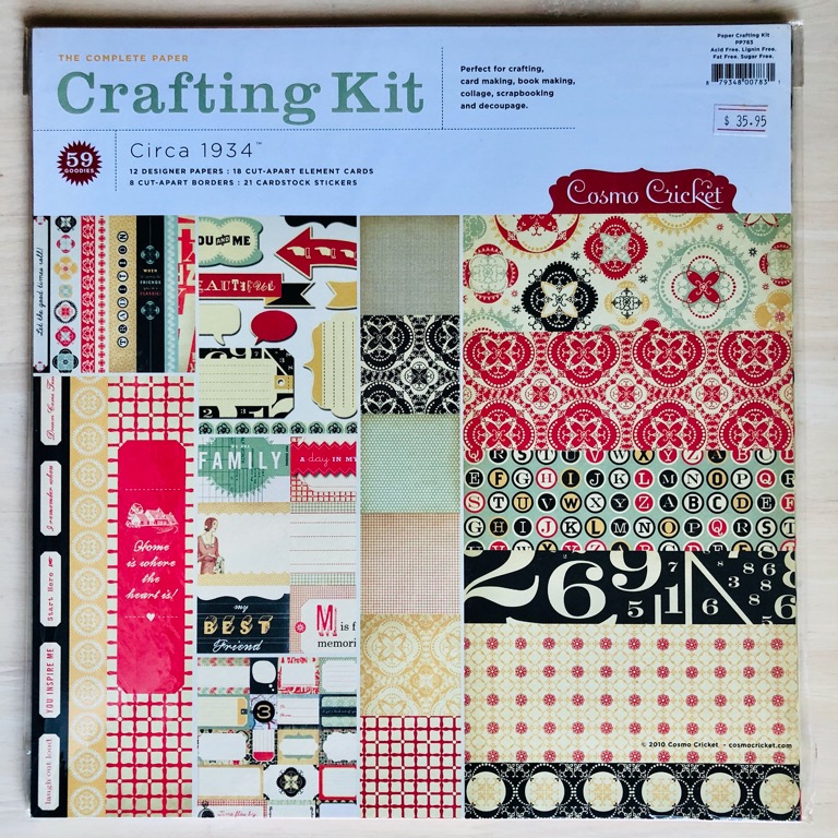 Cosmo Cricket Circa 1934 Paper Kit, Hobbies & Toys, Stationery & Craft ...