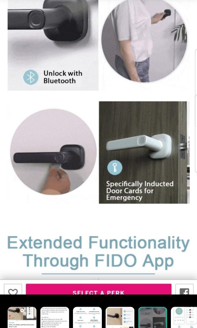 Fido digital lock (indiegogo), Furniture & Home Living, Security ...
