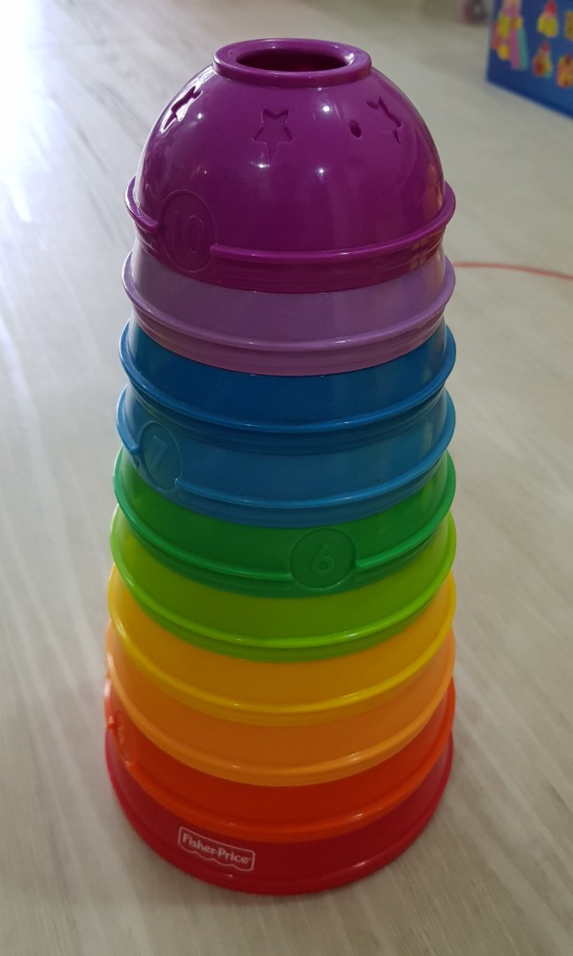 Fisher Price Stack & Roll Cups, Babies & Kids, Infant Playtime on Carousell
