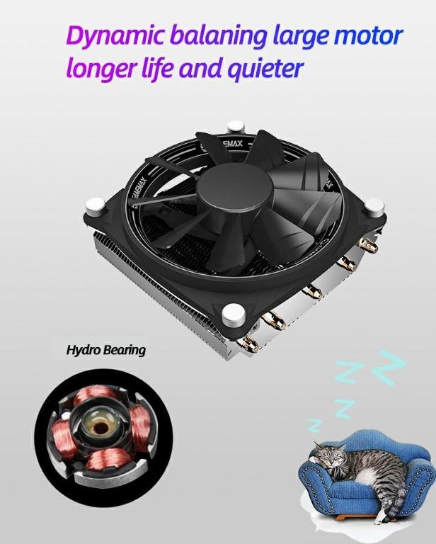 GAMEMAX GAMMA 300 RAINBOW CPU COOLER HSF HEAT SINK TOP FLOW INTEL AMD ...