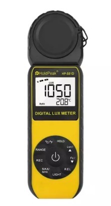 HoldPeak HP-881D New Digital LUX Meter 4000,000 LUX/FC Selection High ...