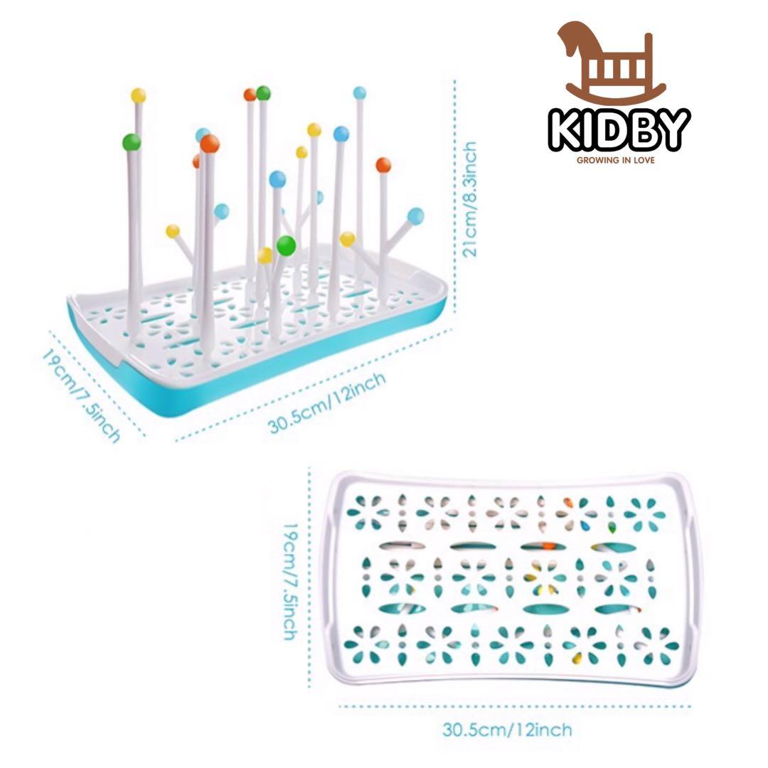 KIDBY bottle drying rack with drainer, Babies & Kids, Nursing & Feeding ...