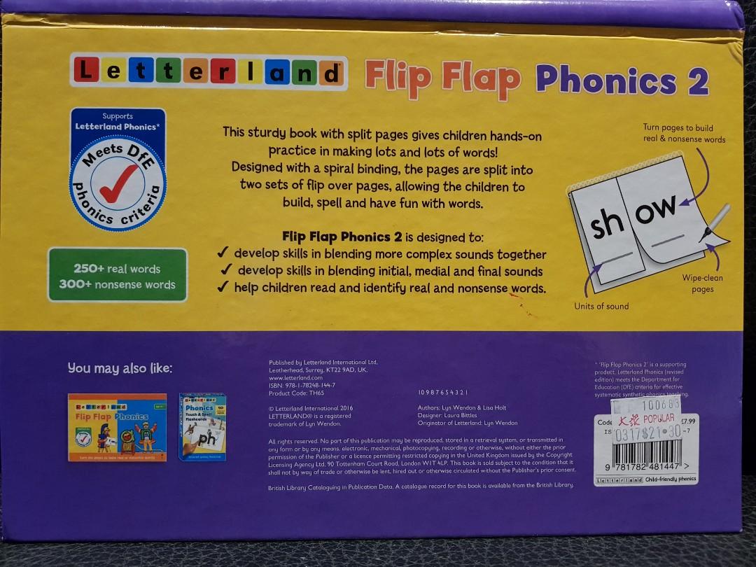 Letterland - Flip flap phonics 2 Flashcards book [Preschool], Hobbies ...