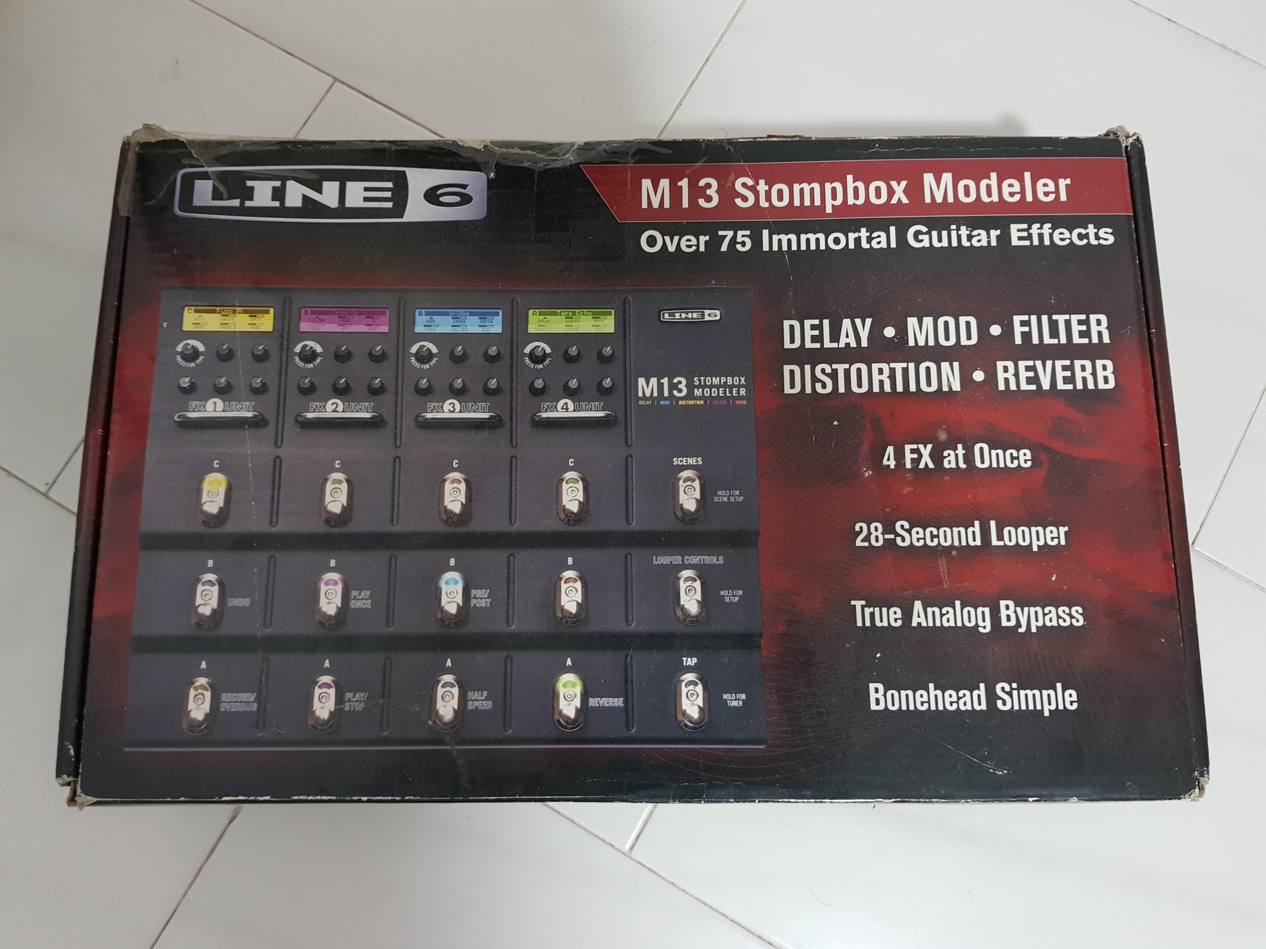 Line 6 M13 Stompbox Modeler, Hobbies & Toys, Music & Media, Musical ...