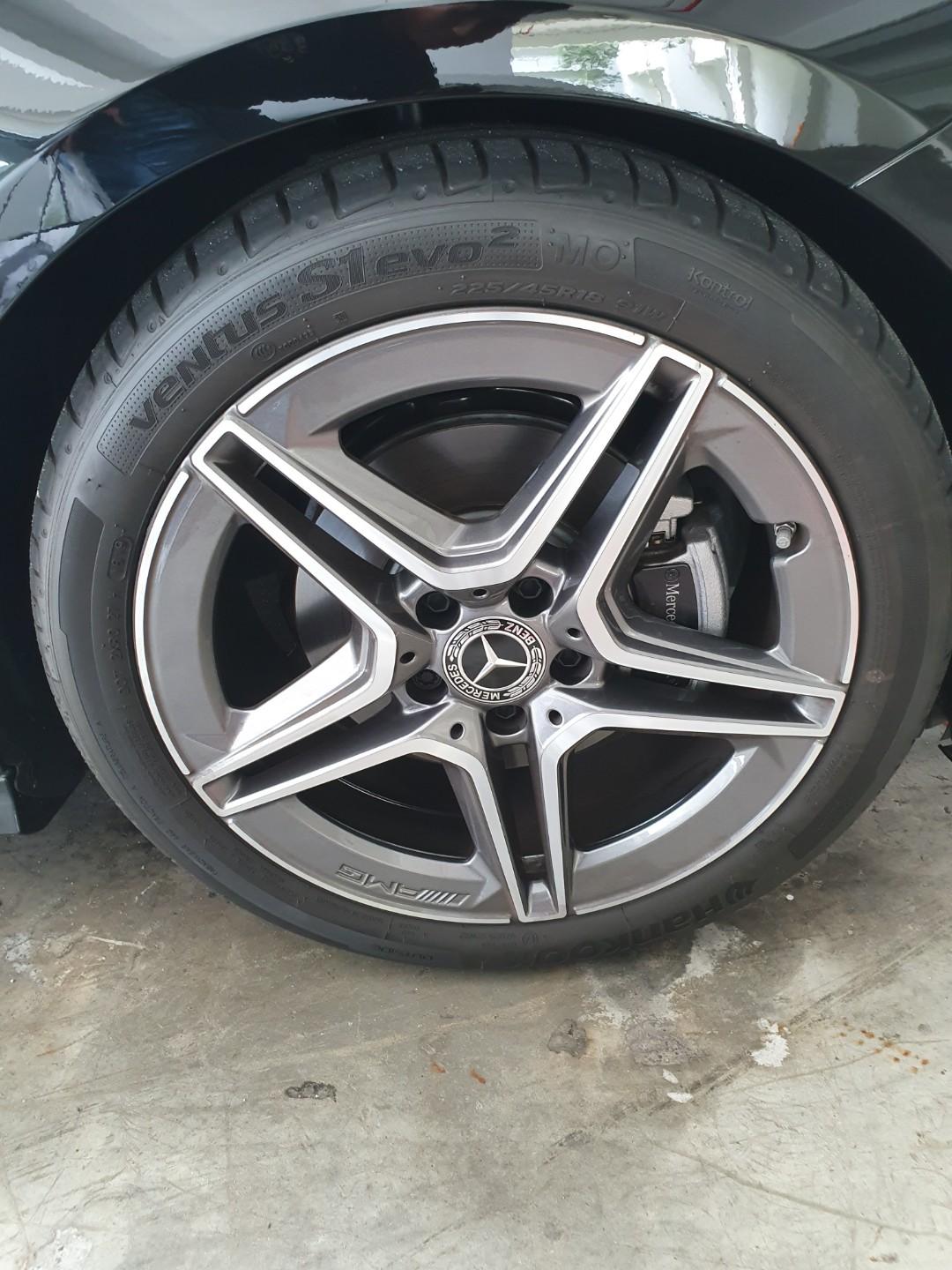 Mercedes cla 180 amg rims, Car Accessories, Tyres & Rims on Carousell