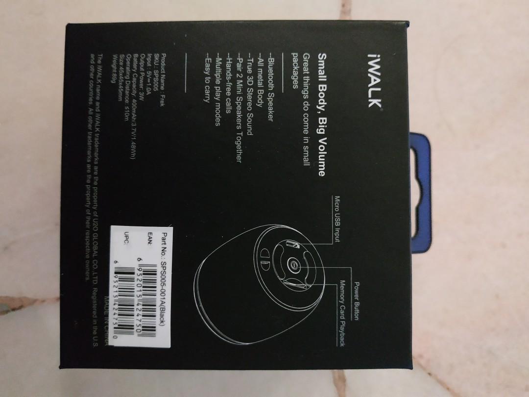 Mini BT Speaker FREK by iWalk, Audio, Soundbars, Speakers & Amplifiers ...