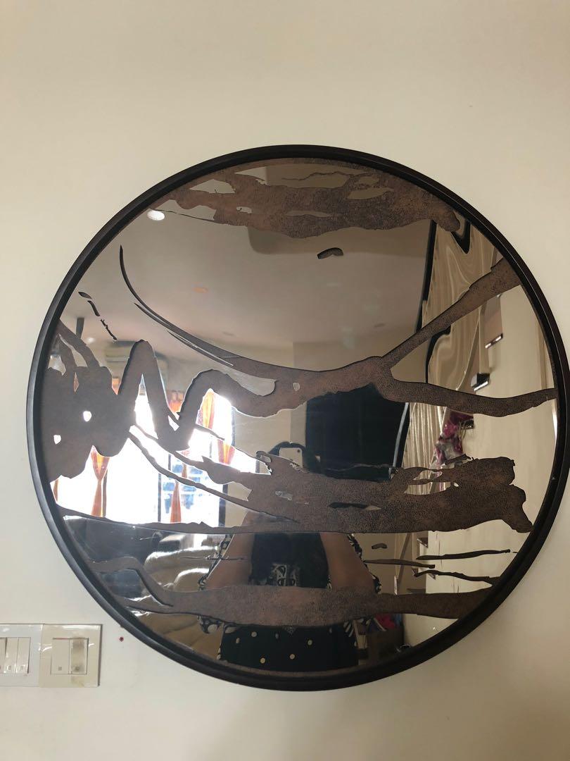 Modern Art Deco Mirror/ Cermin Hiasan Dinding, Furniture & Home Living ...