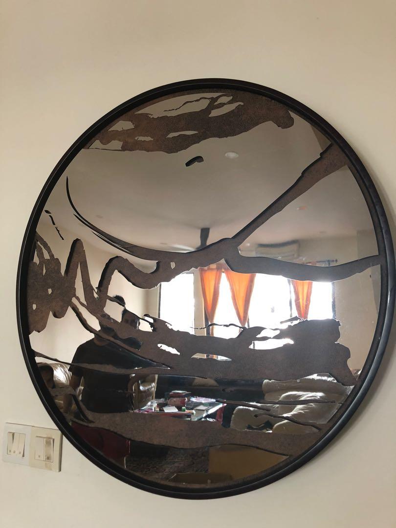 Modern Art Deco Mirror/ Cermin Hiasan Dinding, Furniture & Home Living ...