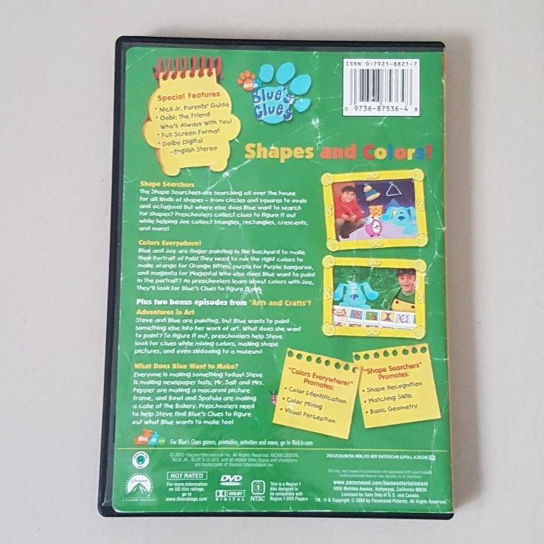 Nick Jr Blue's Clues - Shapes and Colors!, DVD, Kids, Music & Media ...