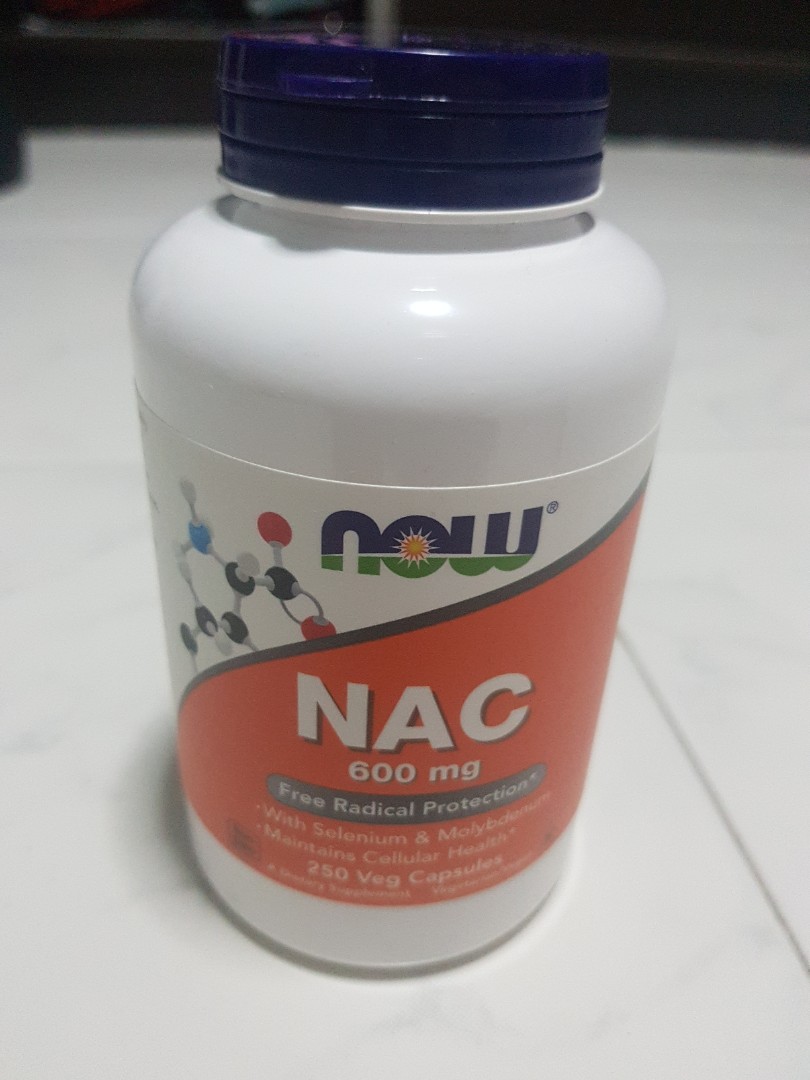 Now - NAC 600mg 250 veg capsule supplement, Health & Nutrition, Health ...