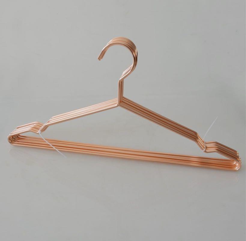 Rose Gold Metal Hangers, Furniture & Home Living, Home Improvement ...