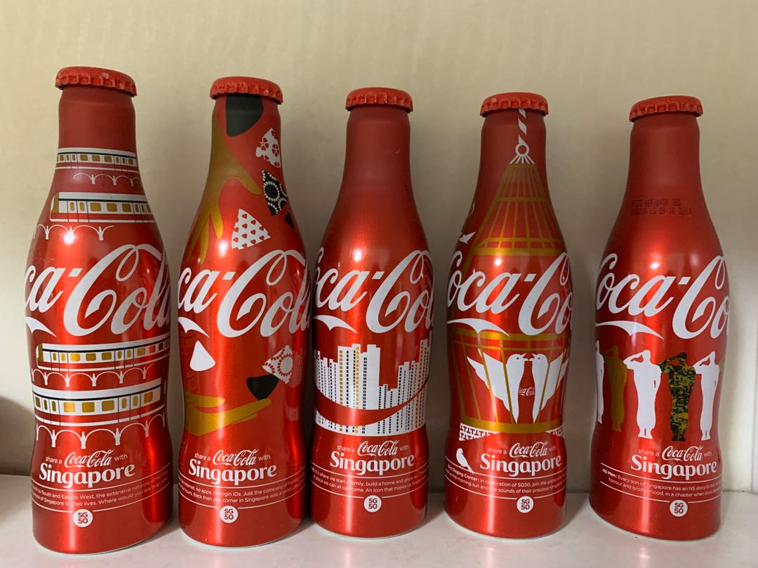 Sg50 collectible Coca Cola bottles, Hobbies & Toys, Memorabilia ...