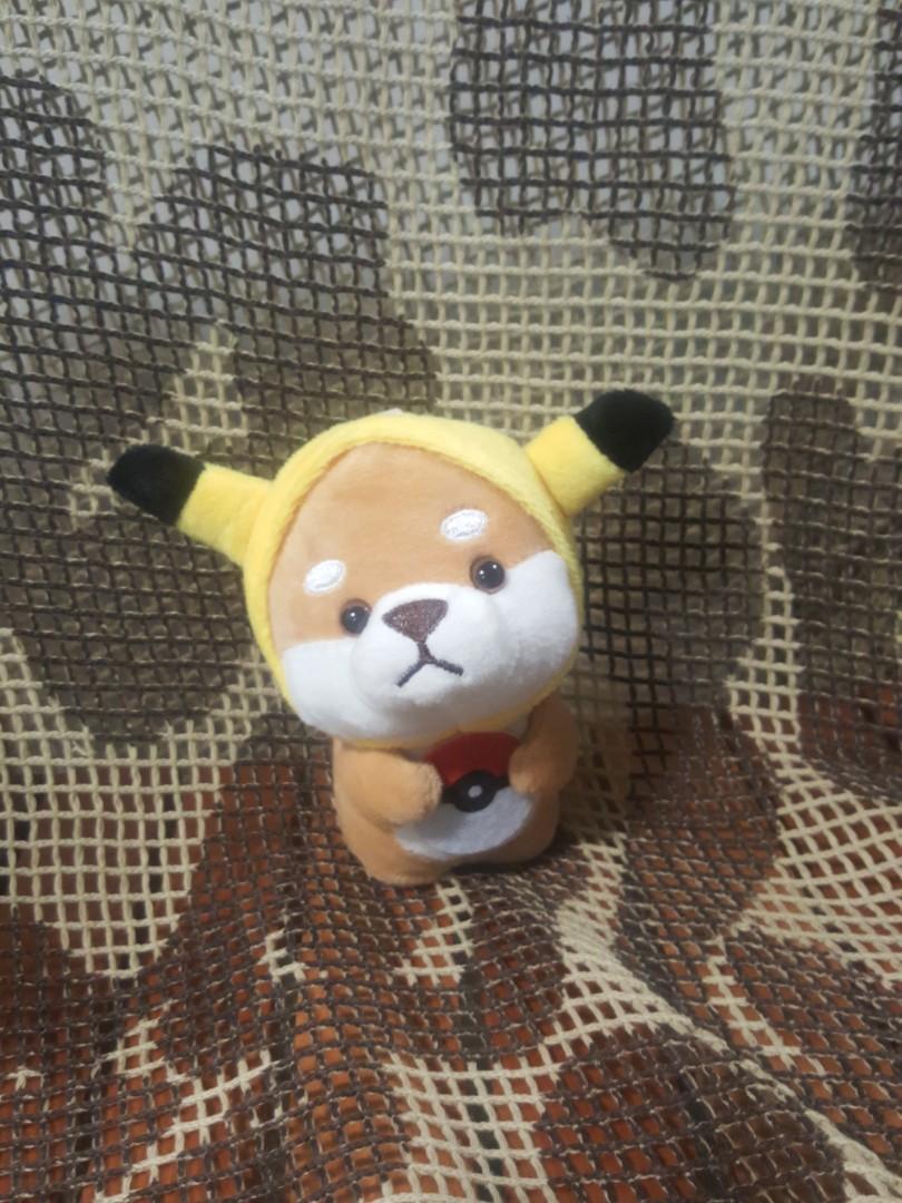 Shiba Inu Plush Keychain (Pikachu outfit), Hobbies & Toys, Toys & Games ...